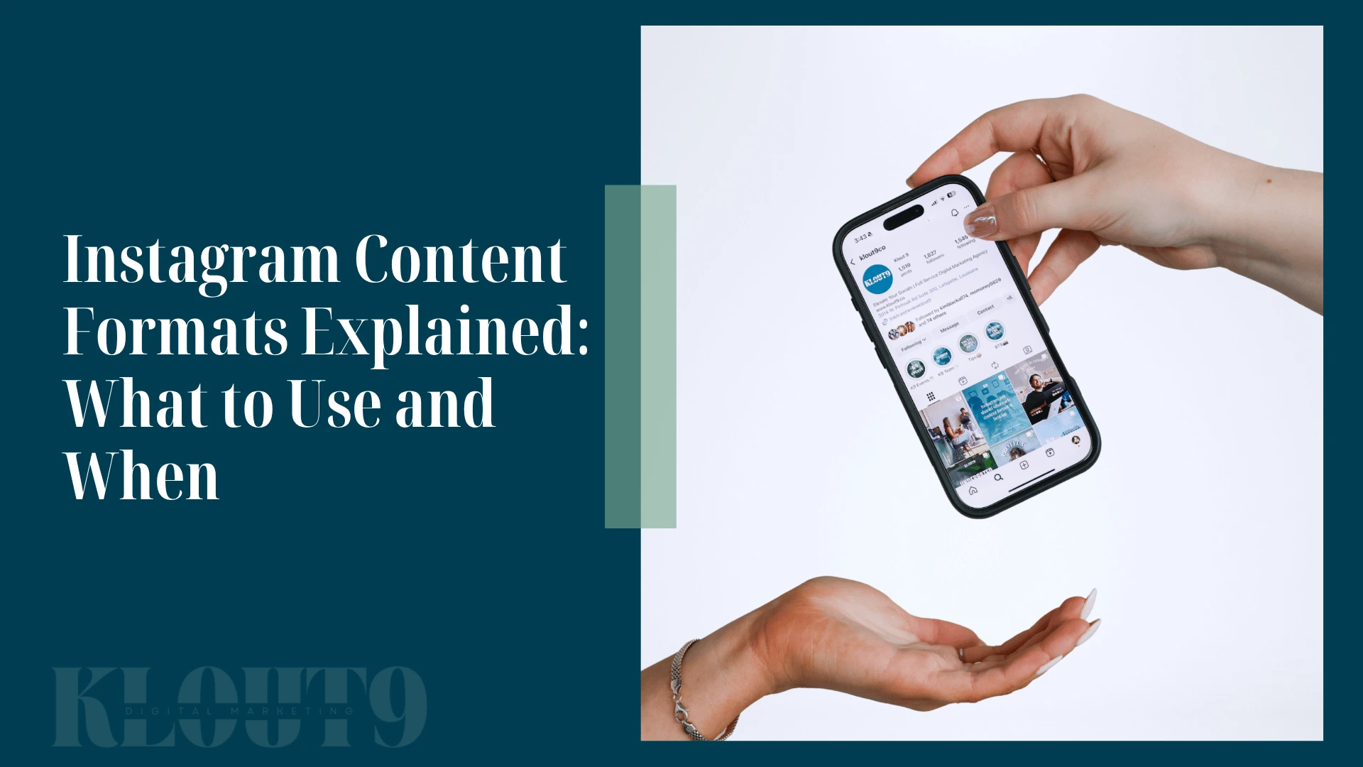 Instagram Content Formats Explained: What to Use and When - Klout 9